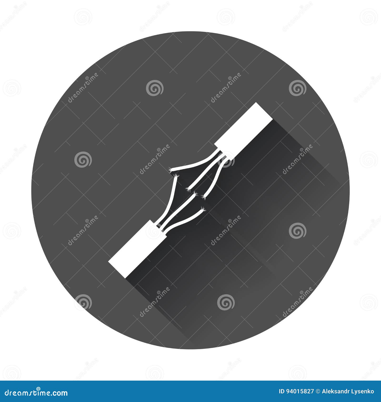 High voltage power cable. stock vector. Illustration of engineering ...