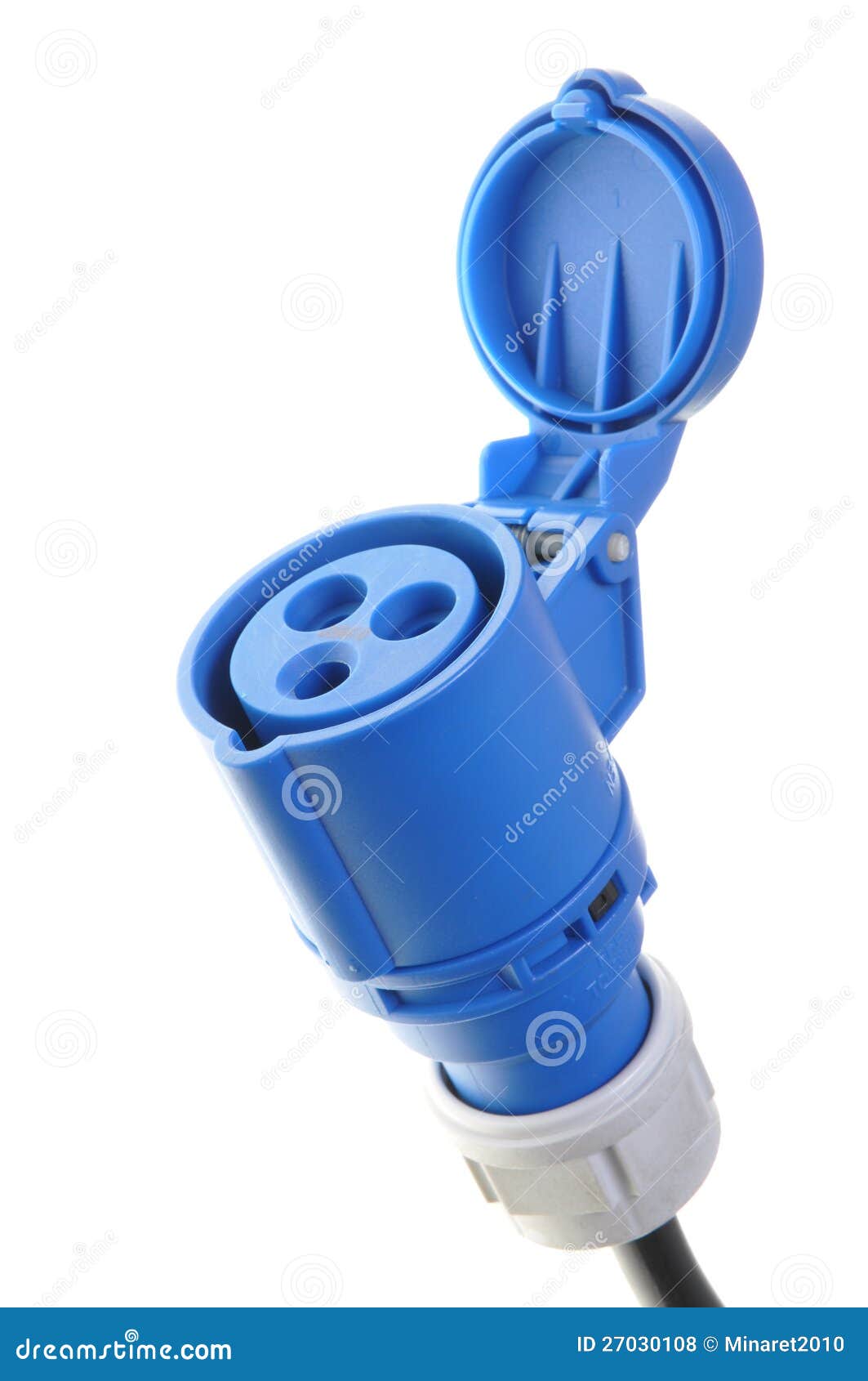 High Voltage Power Connector Stock Photo - Image of risk, plug: 27030108