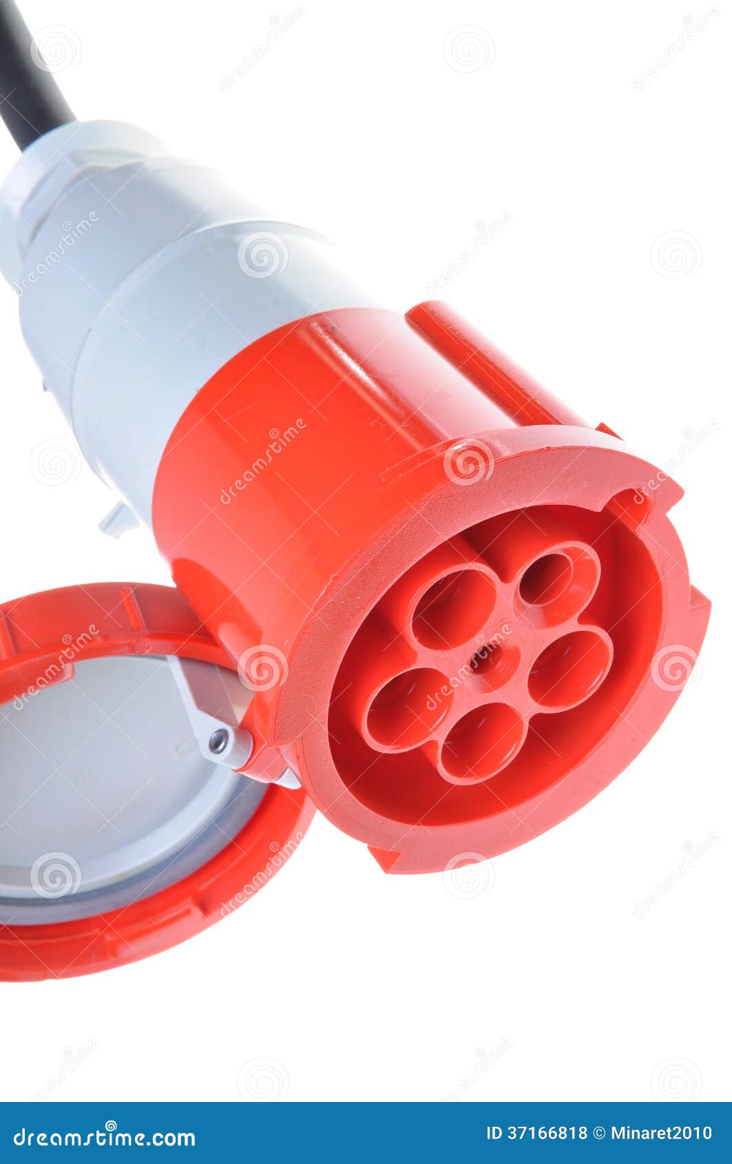 High Voltage Power Connector Stock Photo - Image of adapter ...