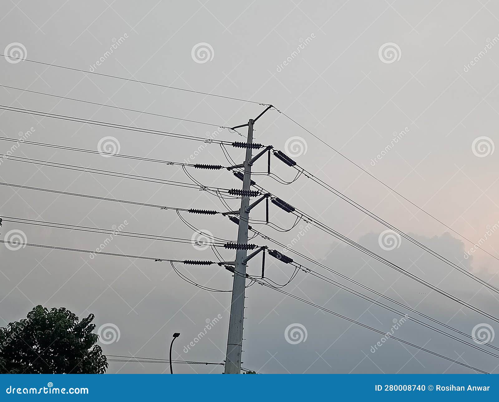 High voltage power grid stock photo. Image of voltage - 280008740