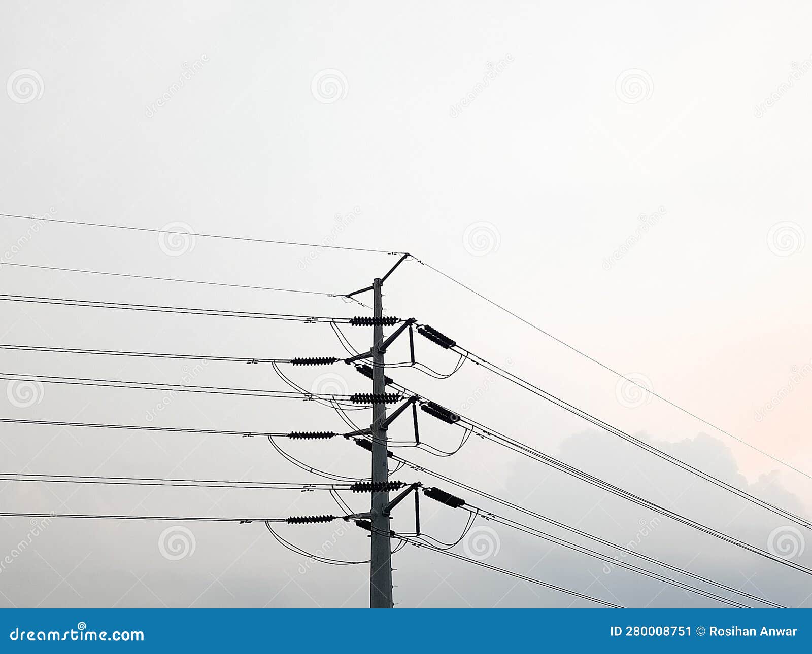 High voltage power grid stock image. Image of voltage - 280008751