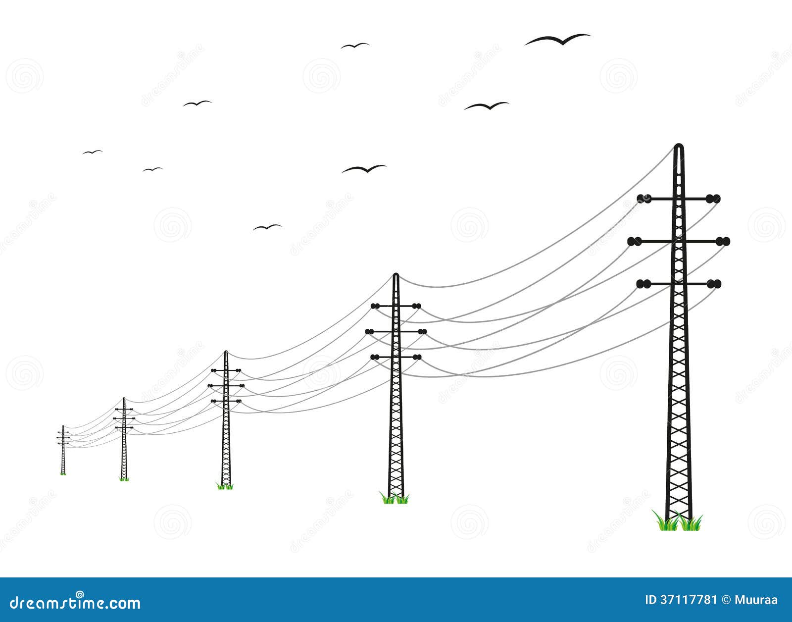 Free clipart power lines