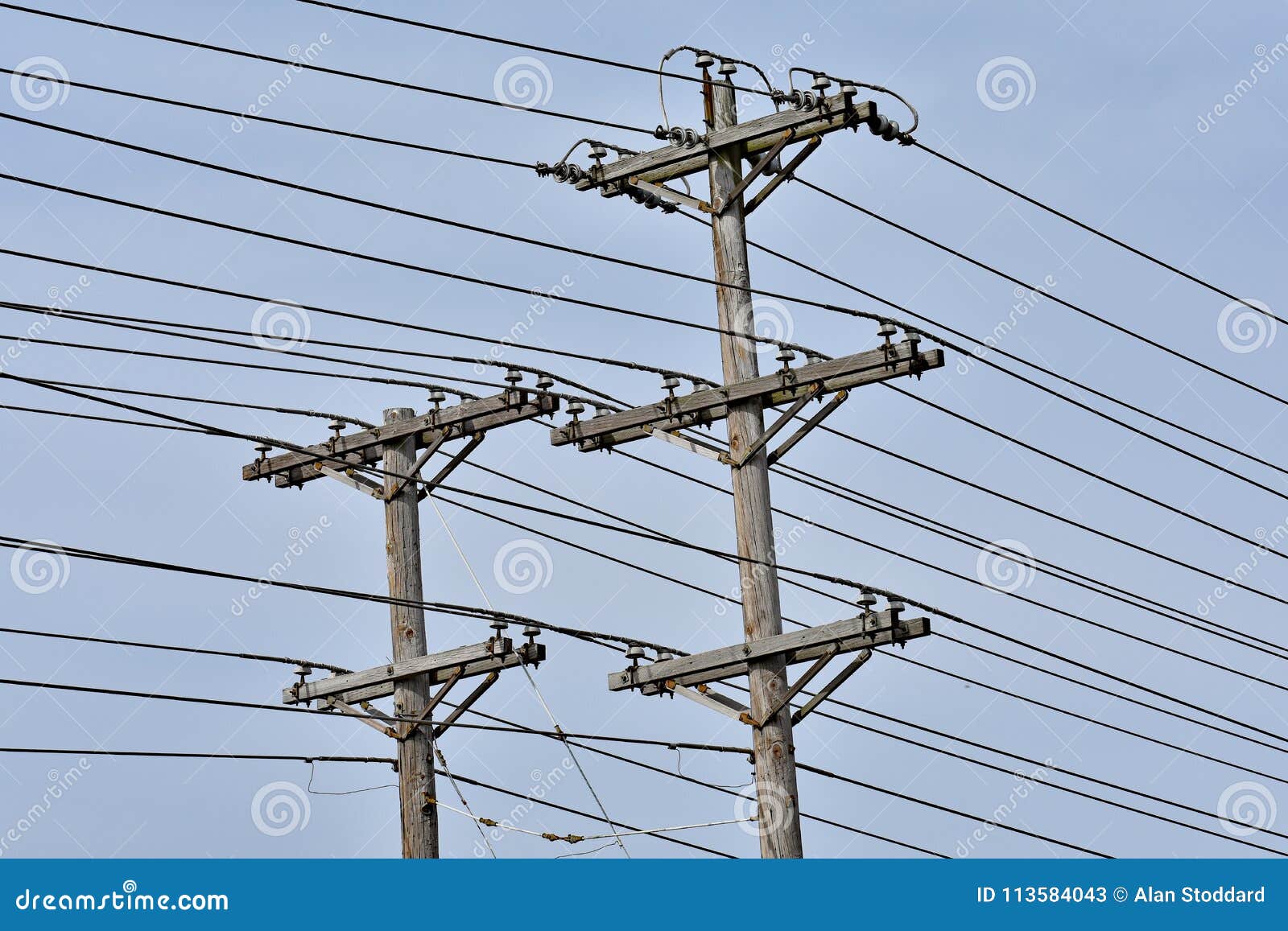 High Voltage Power Lines in Urban Setting Stock Image - Image of ... High Voltage Power Lines in Urban Setting Stock Image - Image of ...
