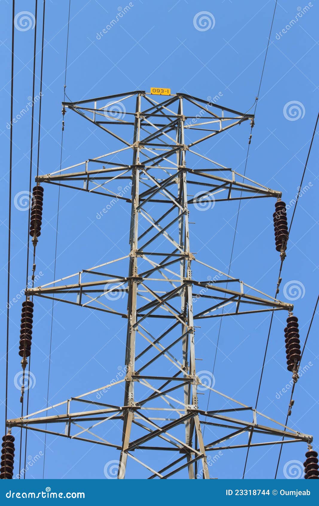 High voltage power pole stock photo. Image of union, transformer - 23318744