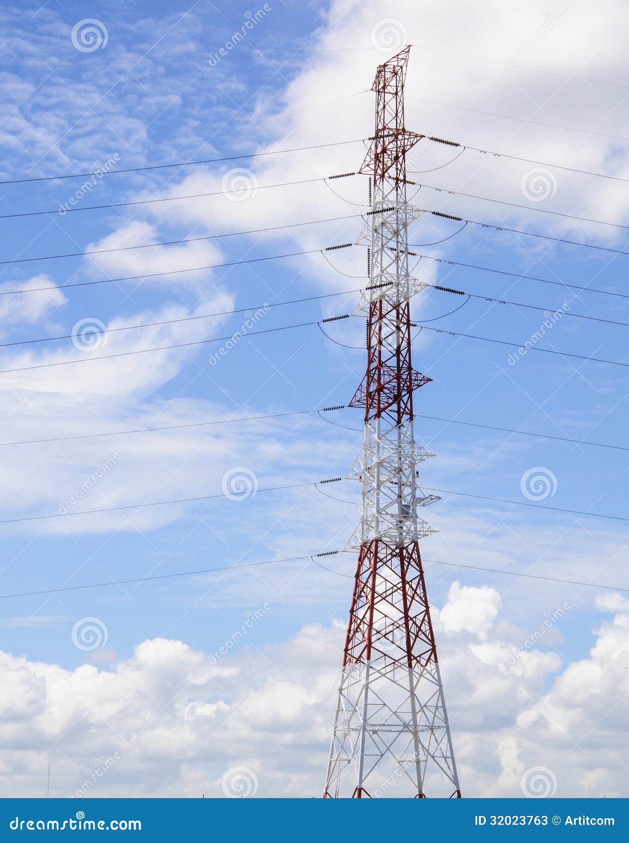 High voltage power pole stock image. Image of black, mast - 32023763