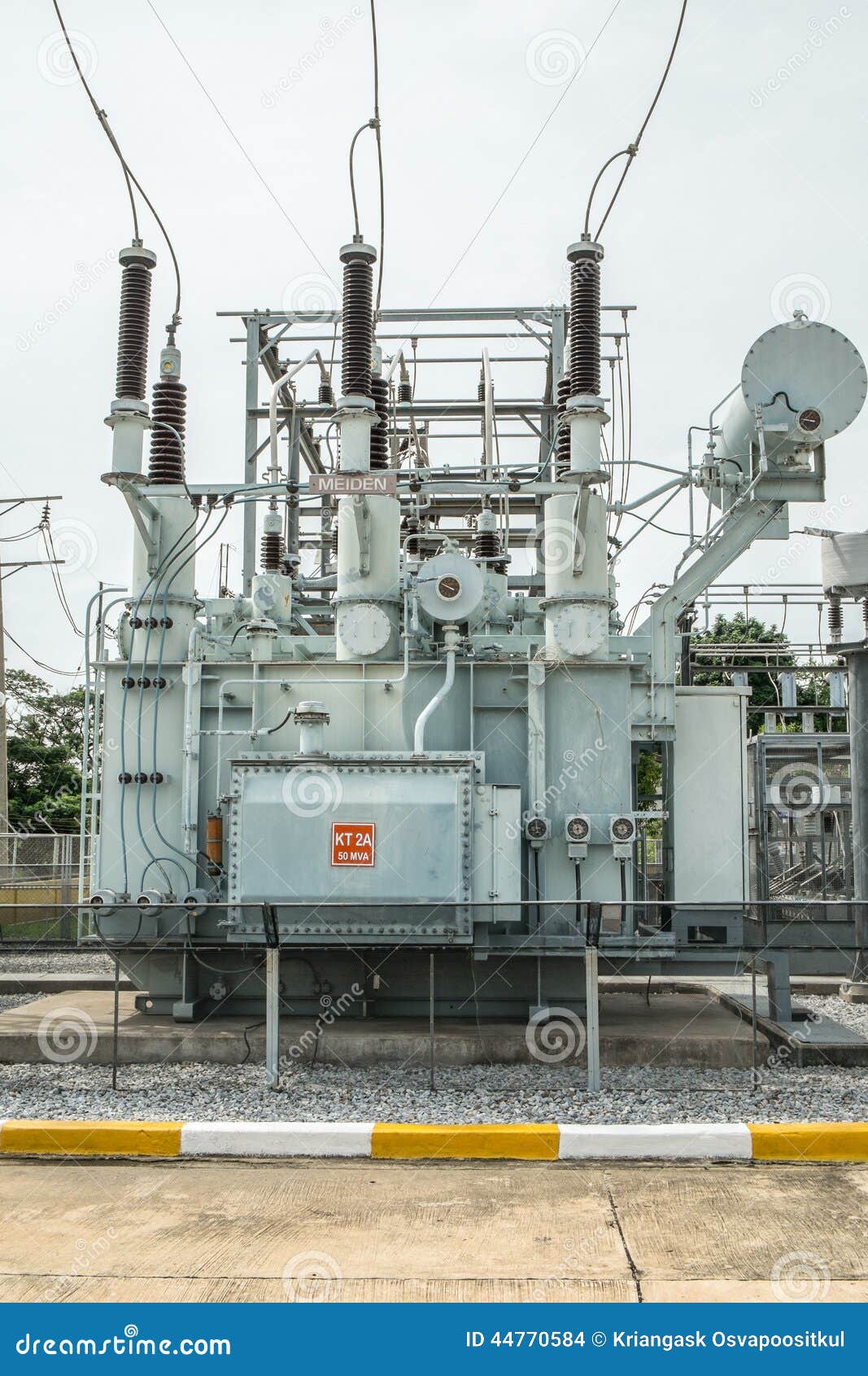 High Voltage Power Transformer Stock Photo - Image of high, generator ...