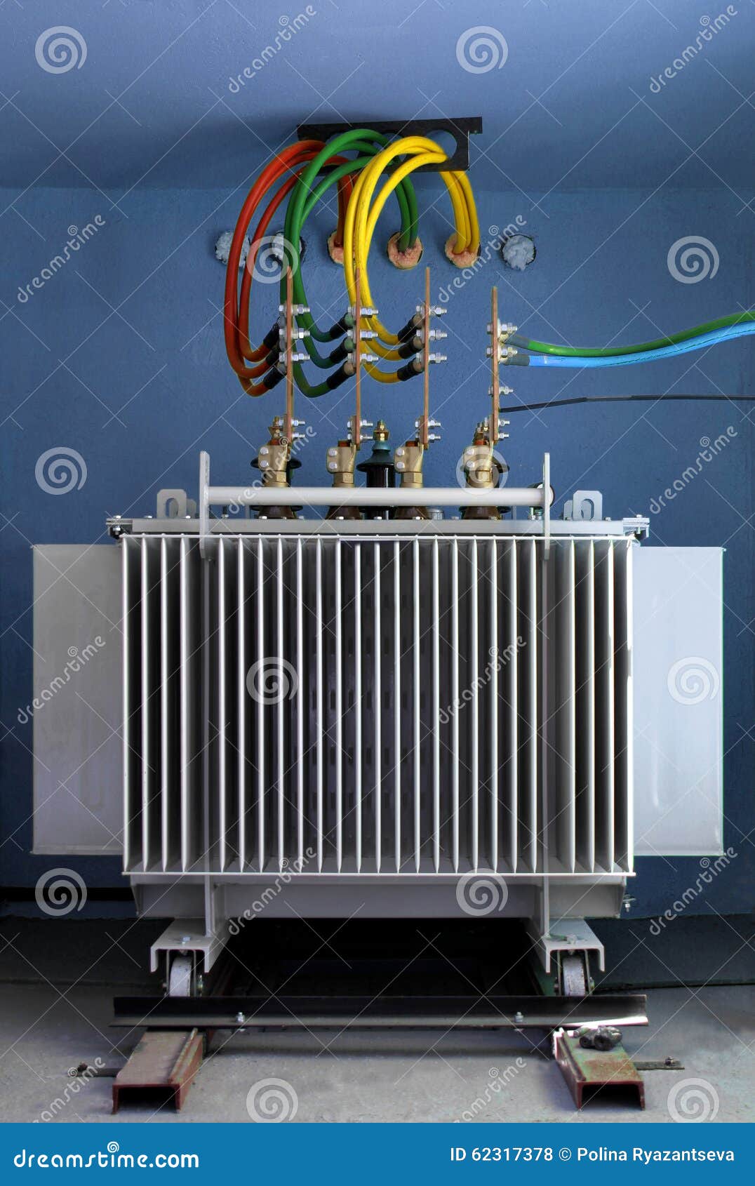 High Voltage Power Transformer Stock Photo - Image of station ...