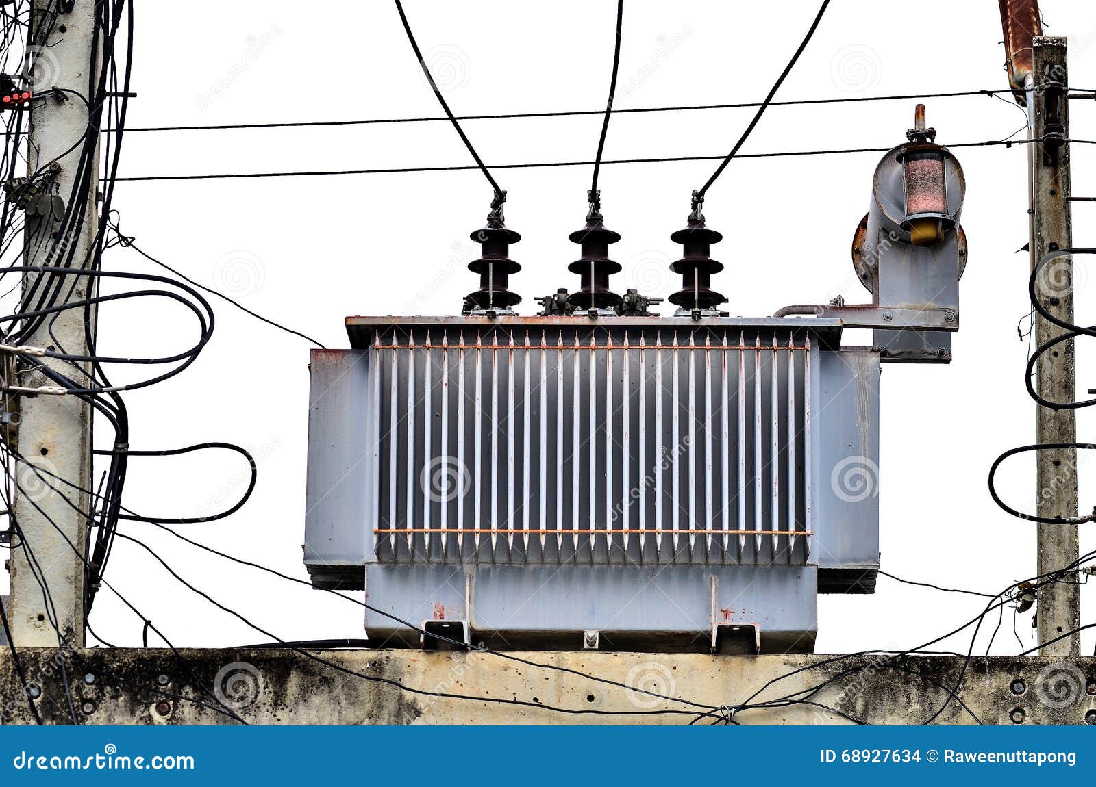 High Voltage Power Transformer Stock Photo - Image of highvoltage ...