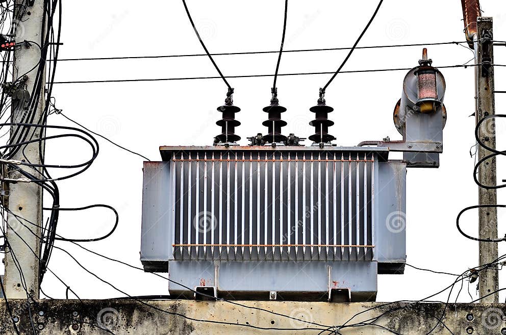 High Voltage Power Transformer Stock Photo - Image of highvoltage ...