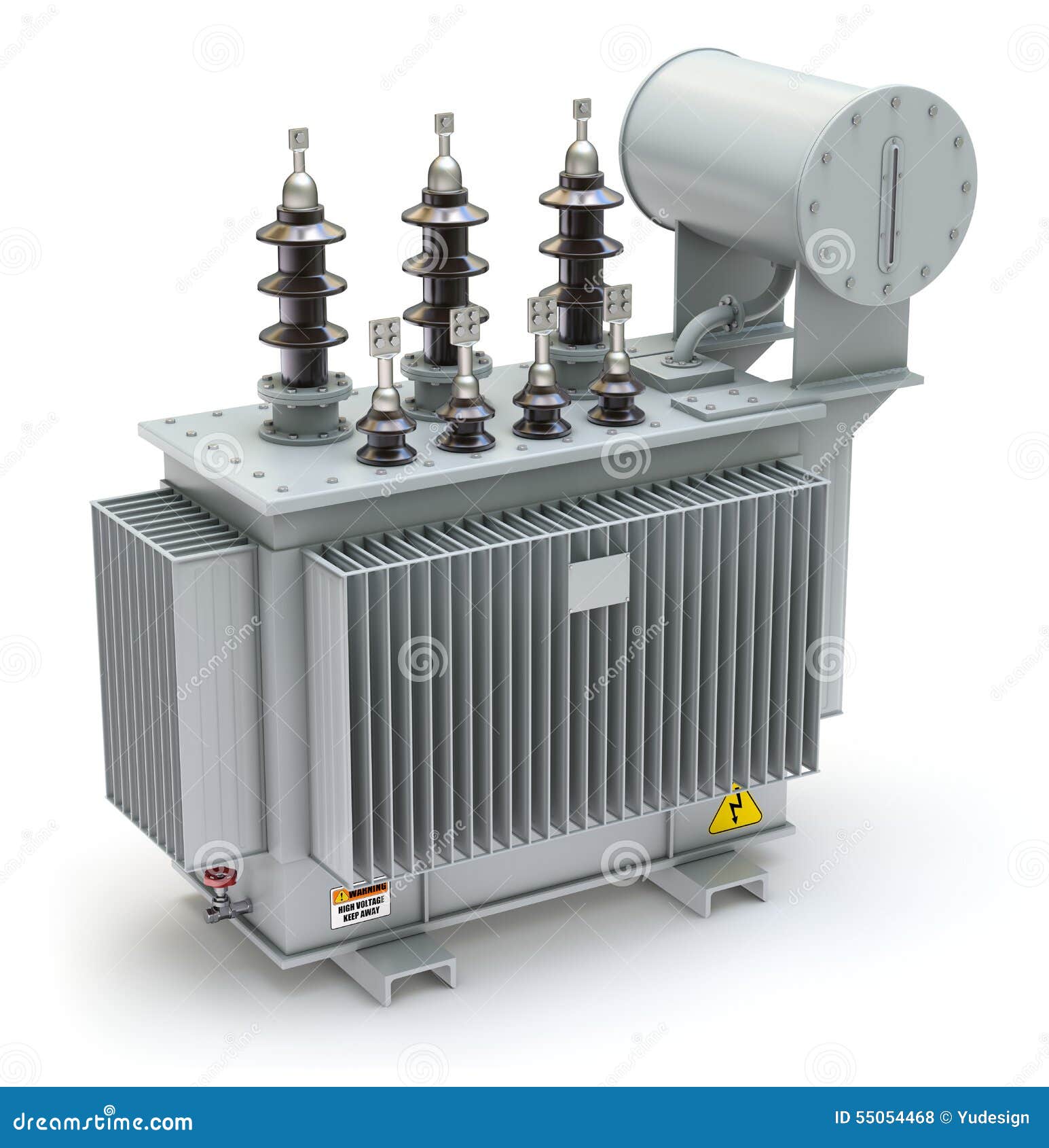 High Voltage Power Transformer Stock Illustration - Illustration of ...