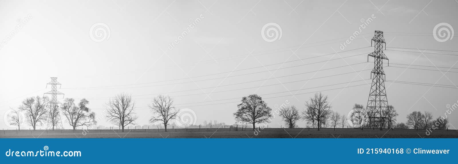 High Voltage Powerline in Countryside Stock Photo - Image of season ...