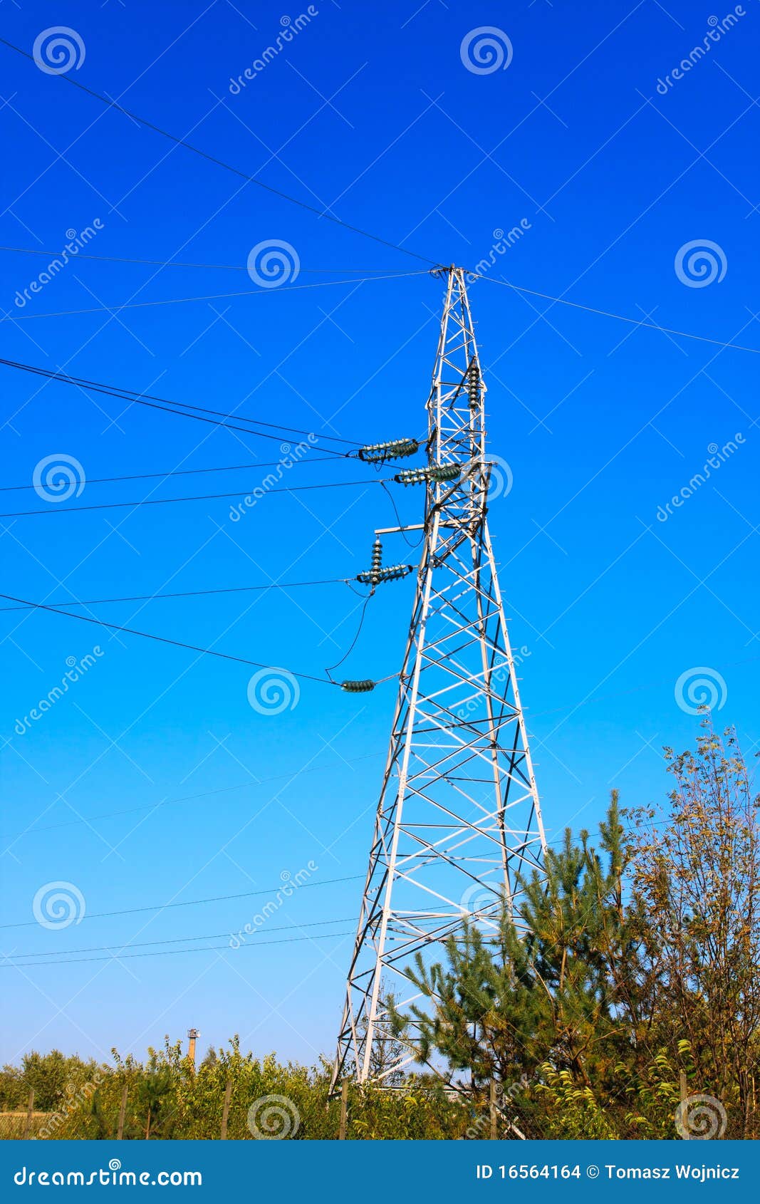 High voltage pylon stock photo. Image of electric, frame - 16564164