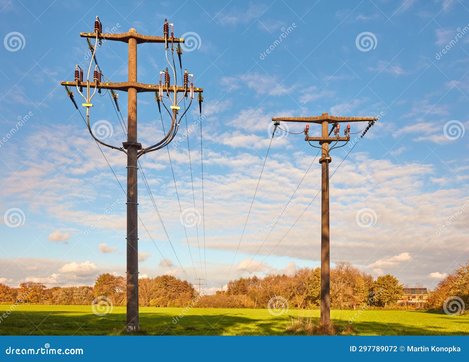 High voltage pylon stock photo. Image of phase, steel - 297789072