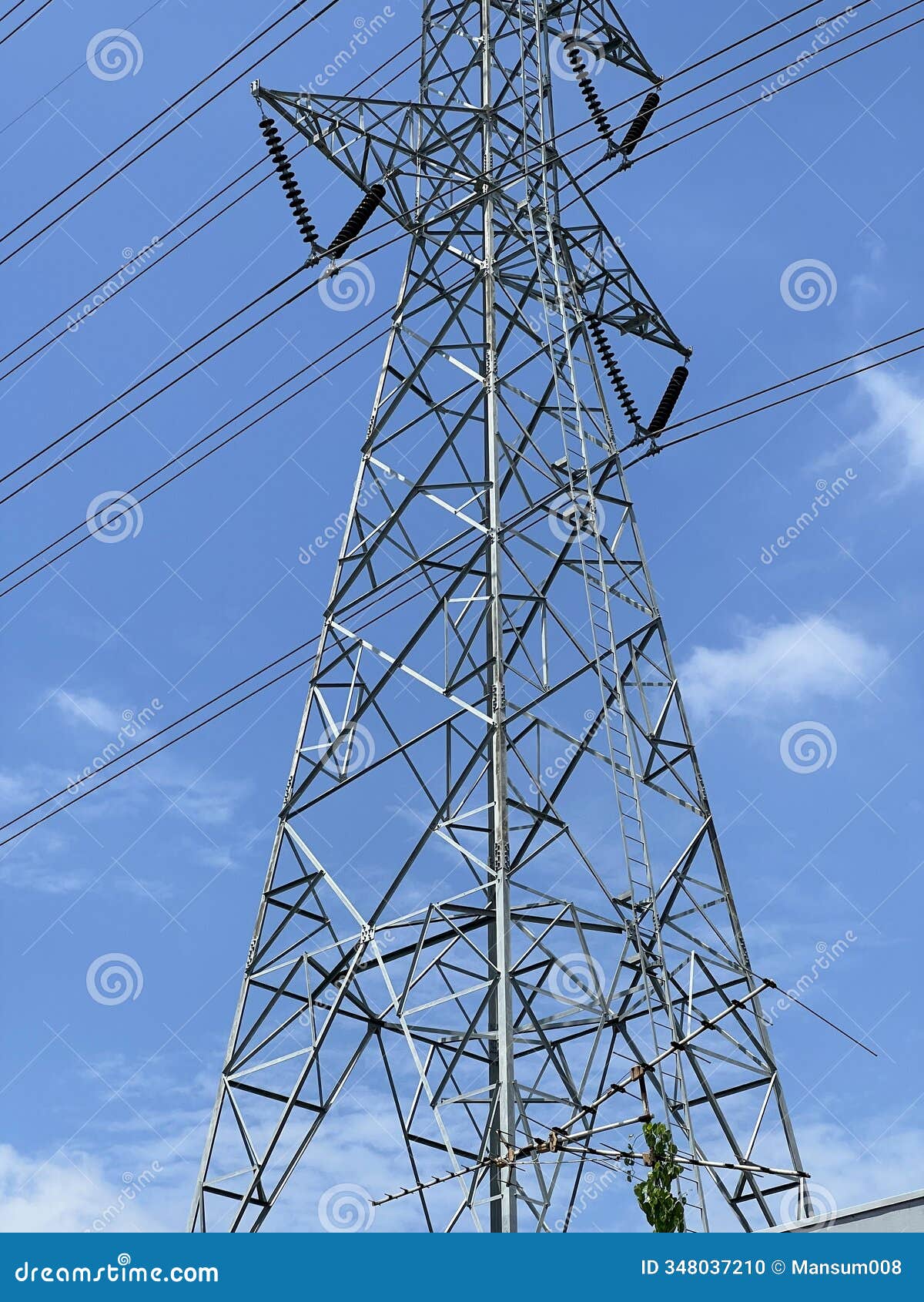 High Voltage Pylon on the Sky Background Stock Photo - Image of pylon ...