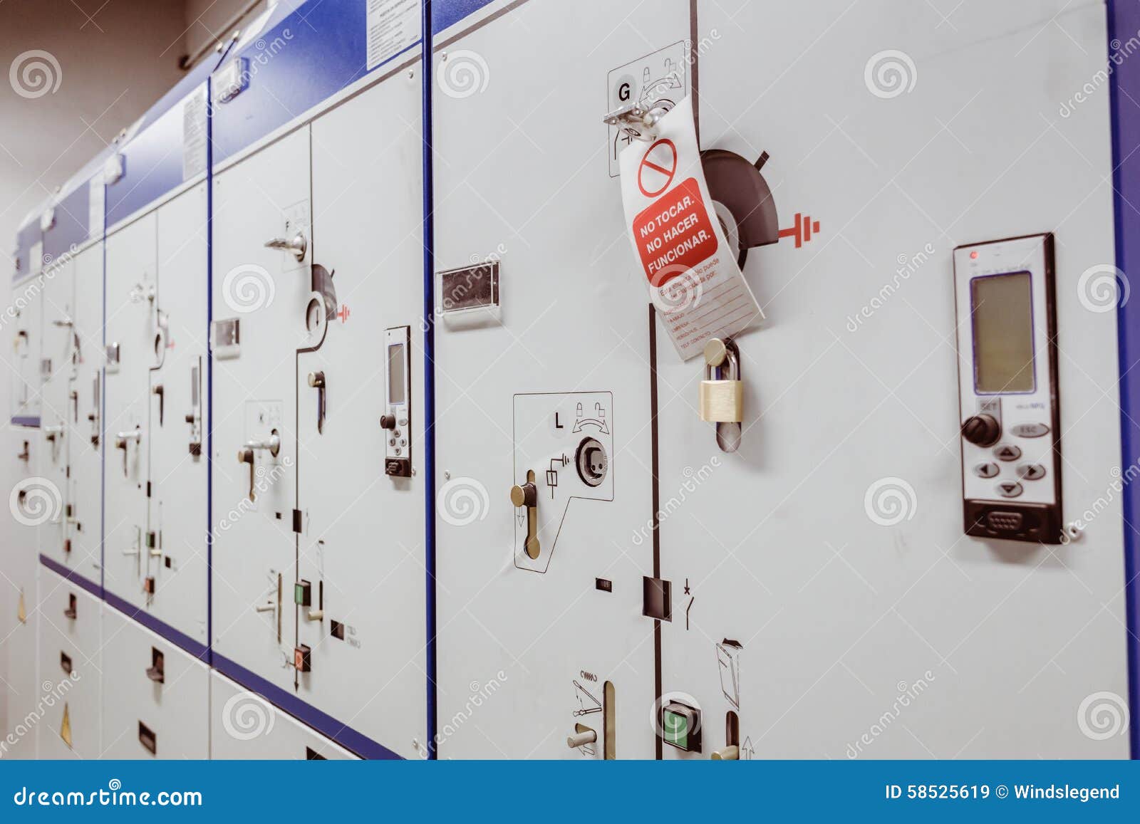 High voltage room stock image. Image of safety, frame - 58525619