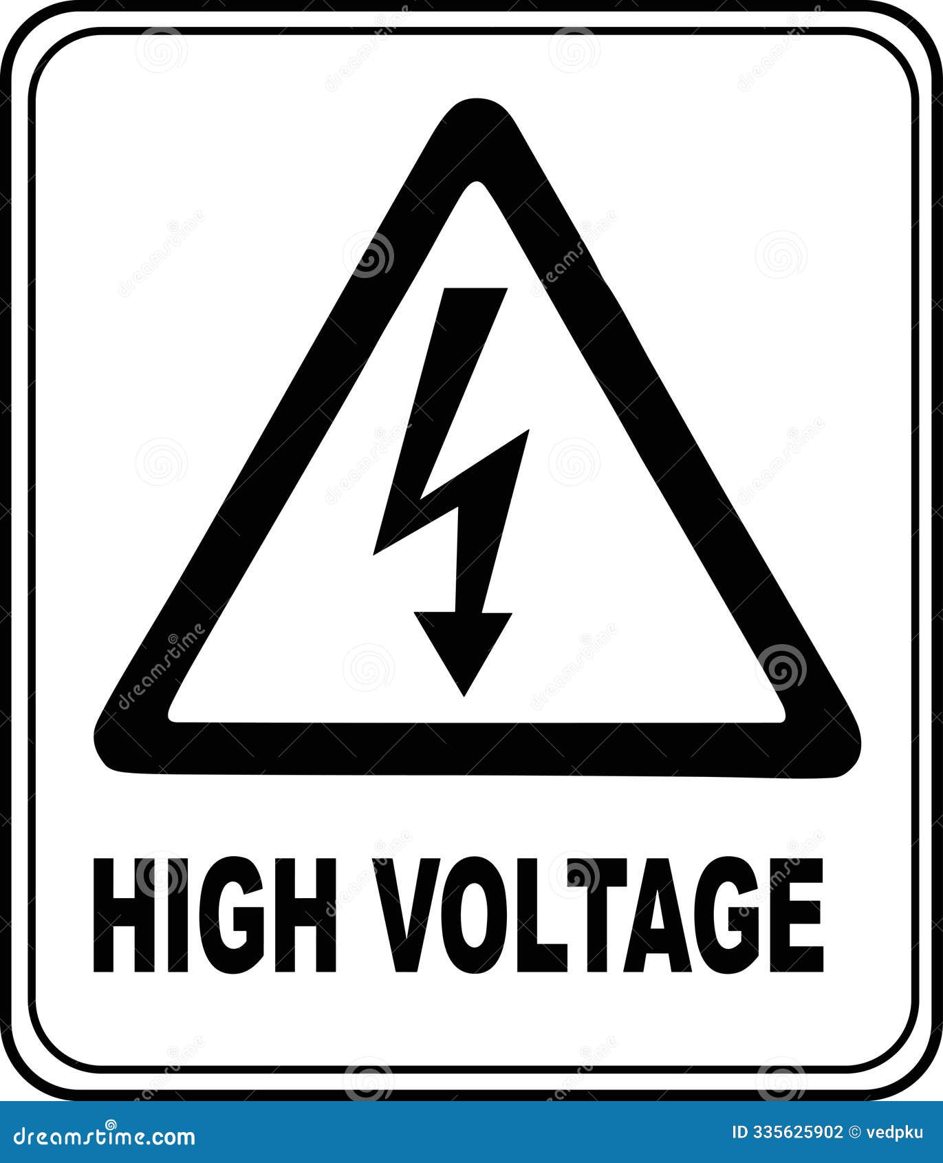 Triangle Caution Warning Sign Inside Punched Paper For Notification ...