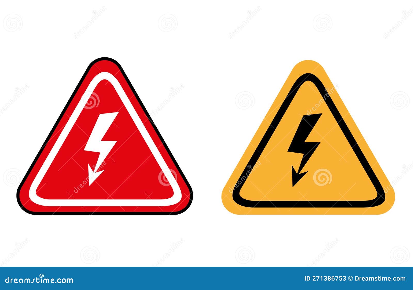 High Voltage Sign Design Vector Illustration Stock Illustration ...