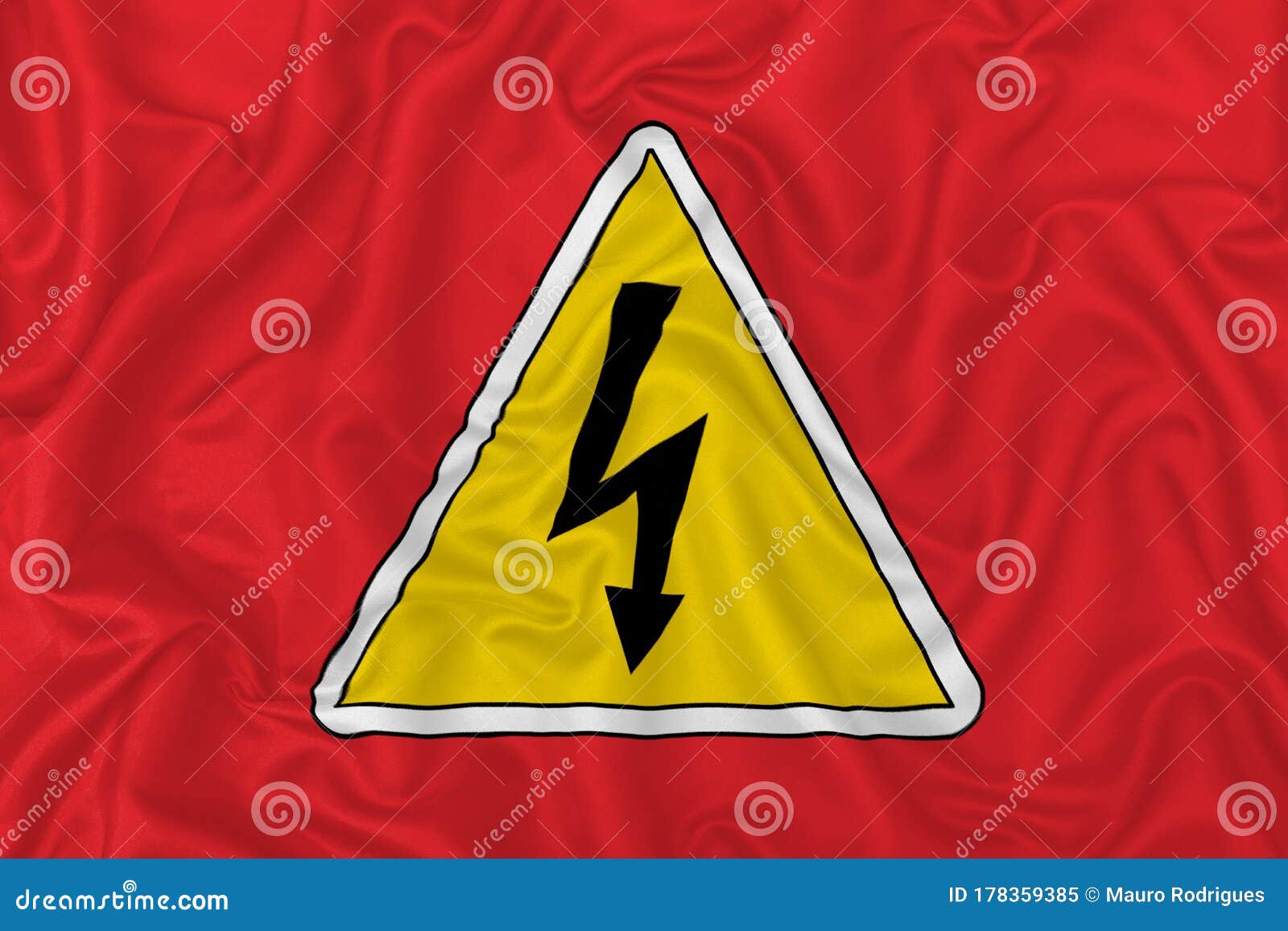 High voltage sign stock illustration. Illustration of cautiously ...