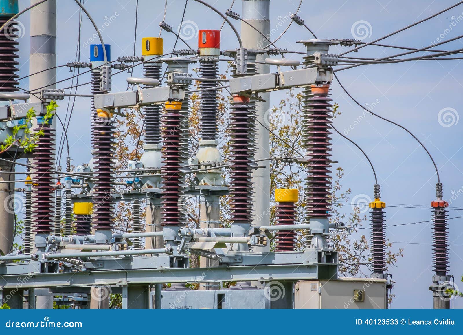 High voltage stations stock image. Image of infrastructure - 40123533