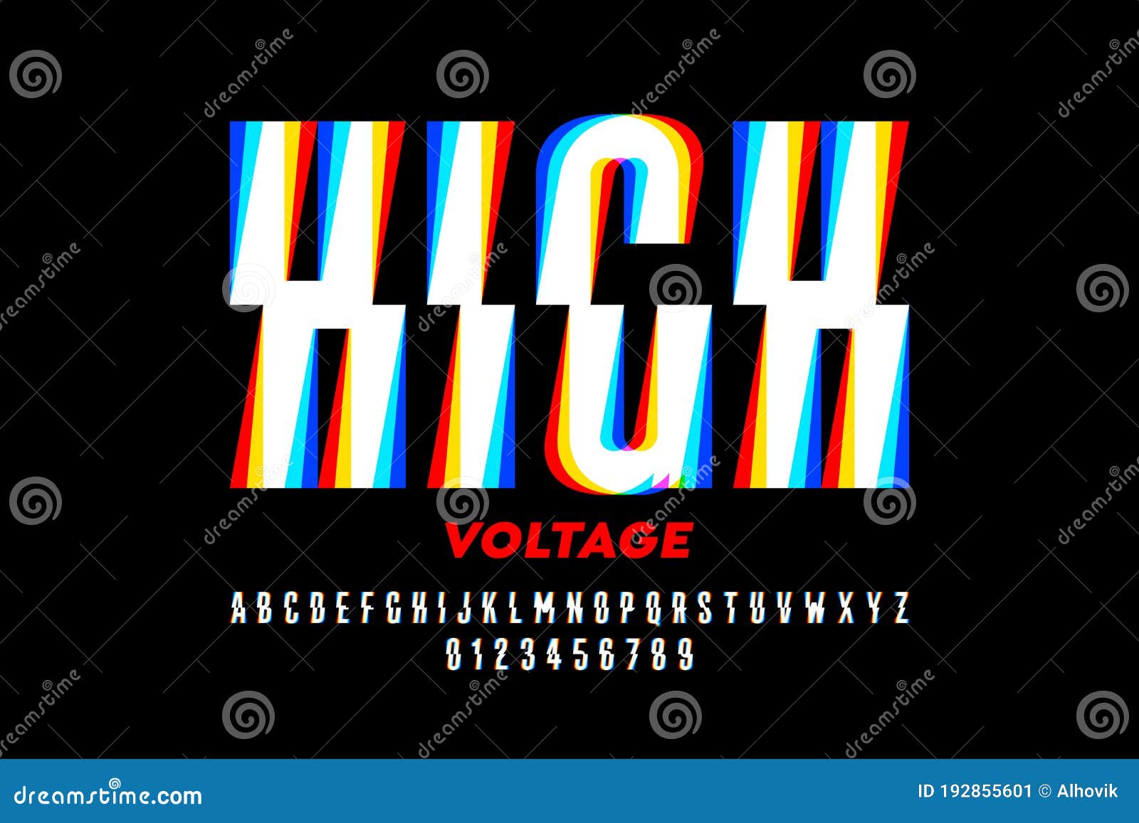 Voltage Font Fonts Gradient Sans Serif Alphabet Letters Calligraphy ...