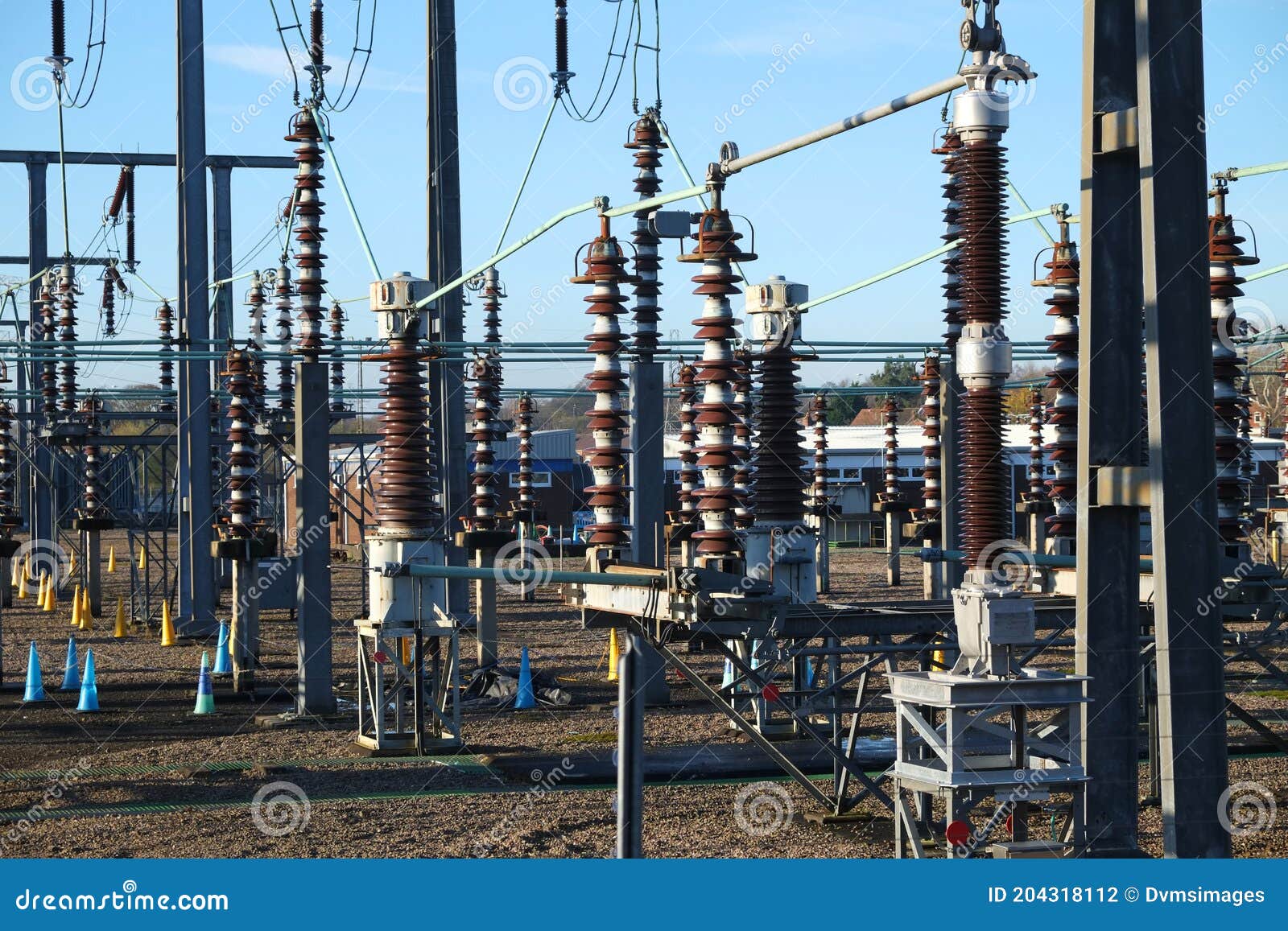 High Voltage Substation editorial photography. Image of electrical ...