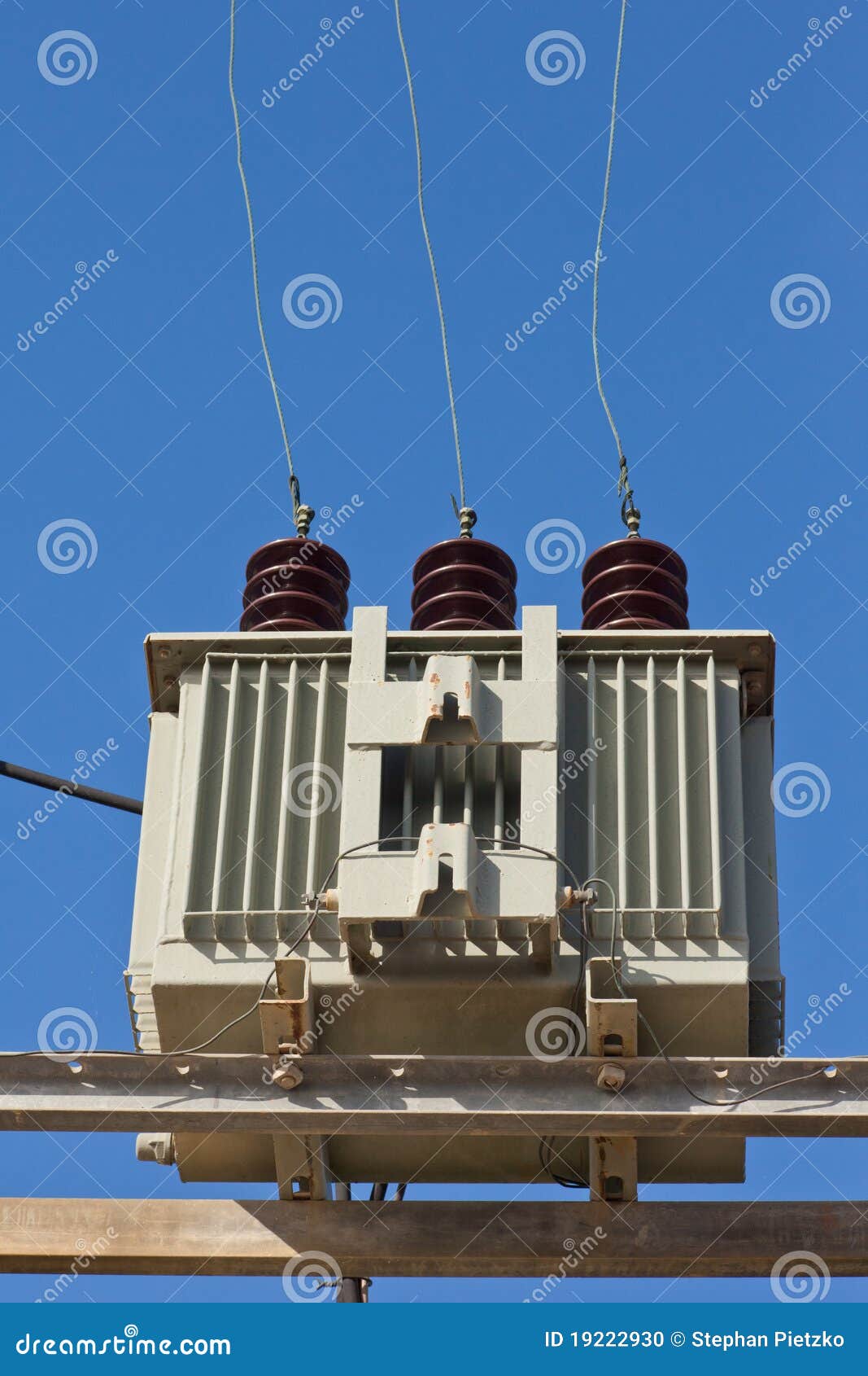 High Voltage Transformer stock photo. Image of iron, cable - 19222930