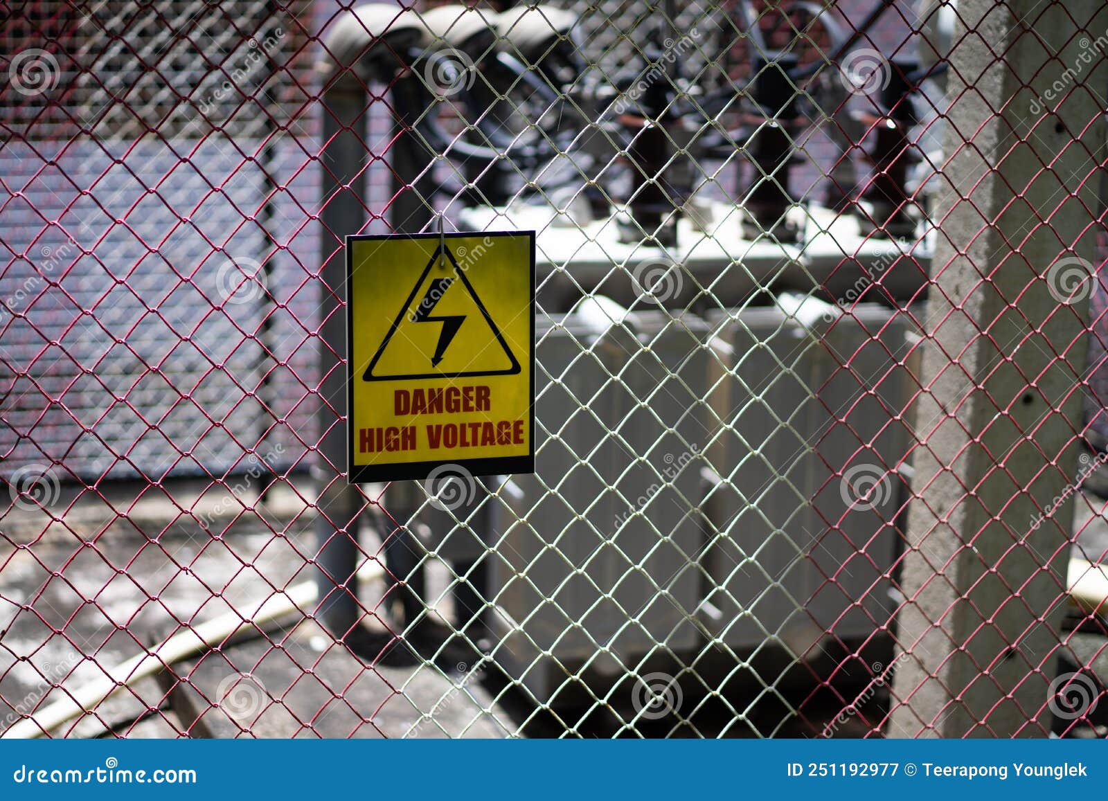 A High-voltage Transformer in a Cage Protects Against Early Morning ...