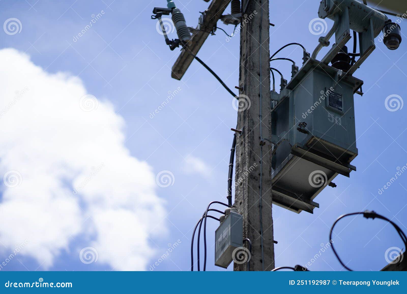 A High-voltage Transformer in a Cage Protects Against Early Morning ...