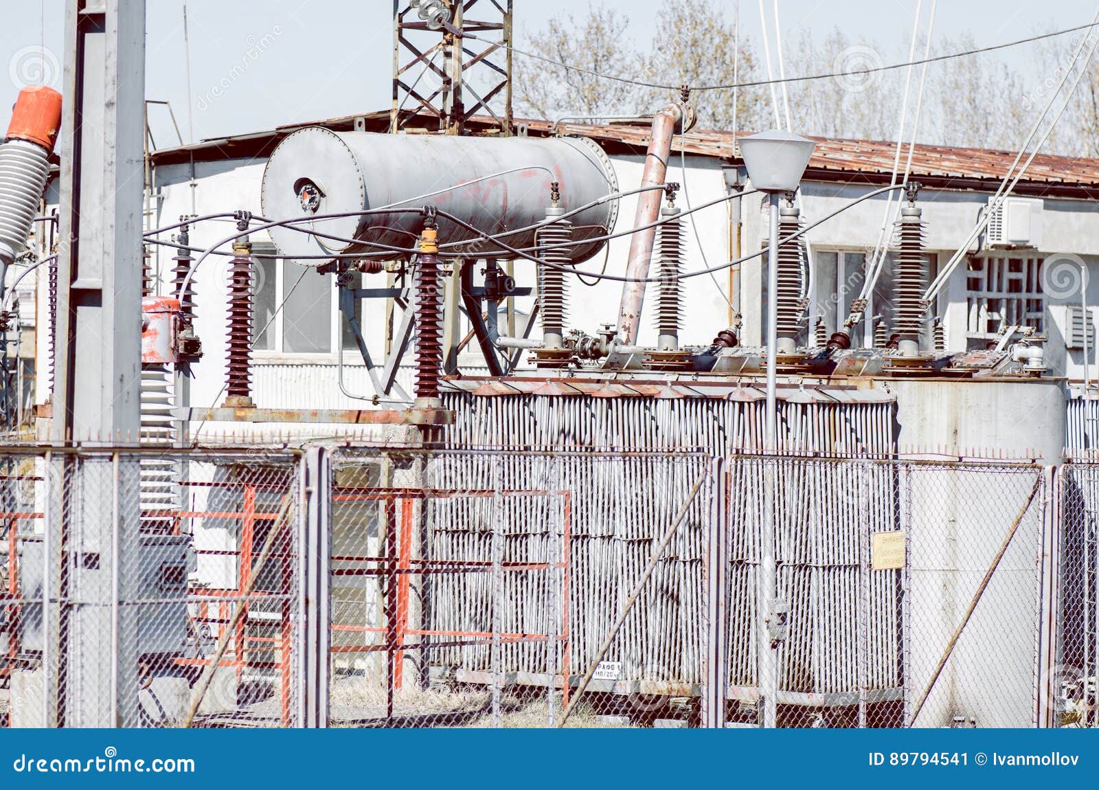 High Voltage Transformer stock image. Image of electricity - 89794541