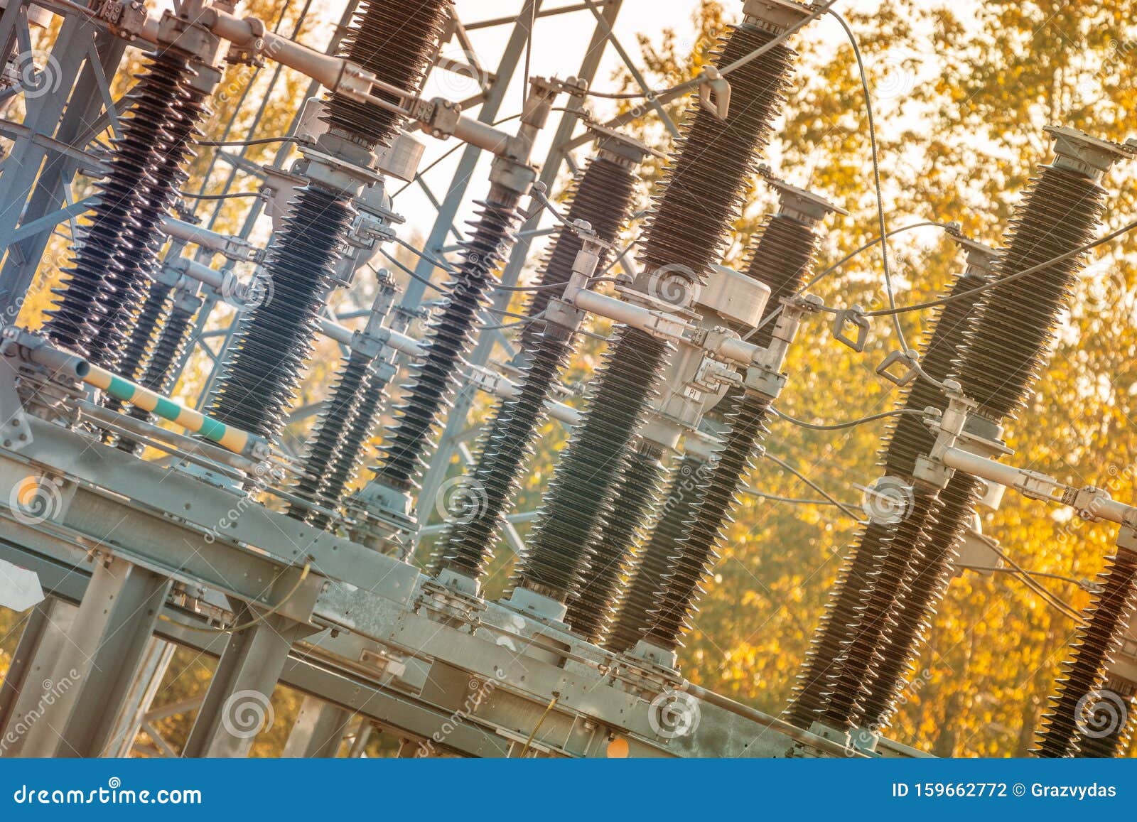 High Voltage Transformer with Electrical Insulation Stock Photo - Image ...