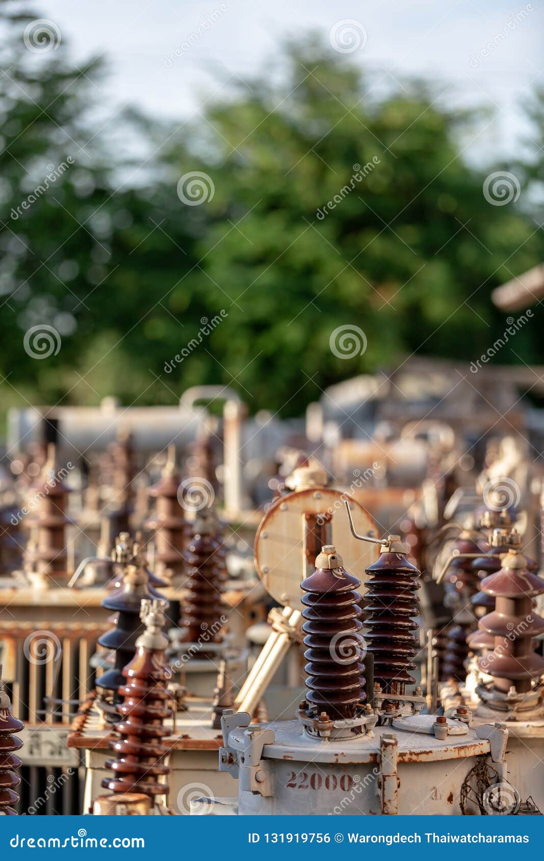 High Voltage Transformer with Electrical Insulation Stock Photo - Image ...