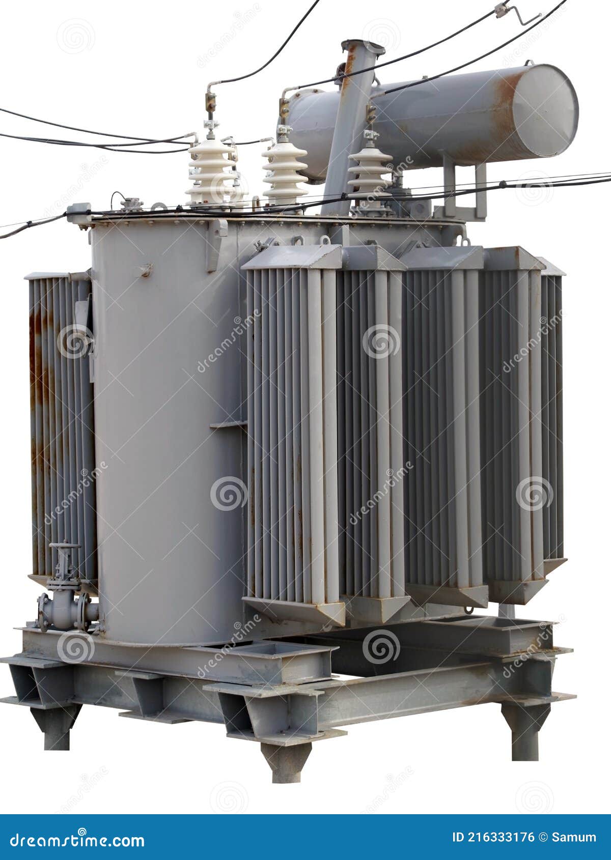 High Voltage Transformer Post Stock Photo - Image of wire, transformers ...