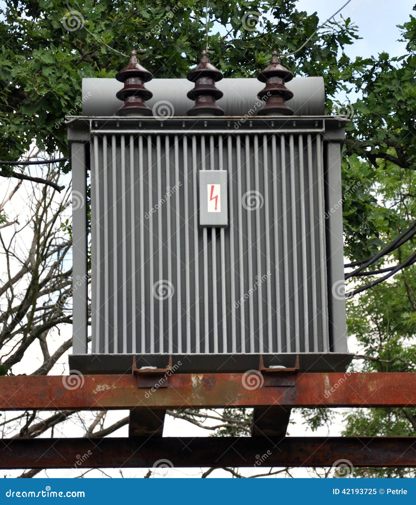 High voltage transformer stock image. Image of voltage - 42193725