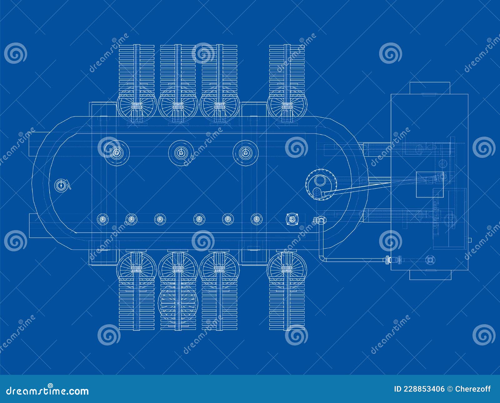High-voltage Transformer. Vector Stock Vector - Illustration of ...