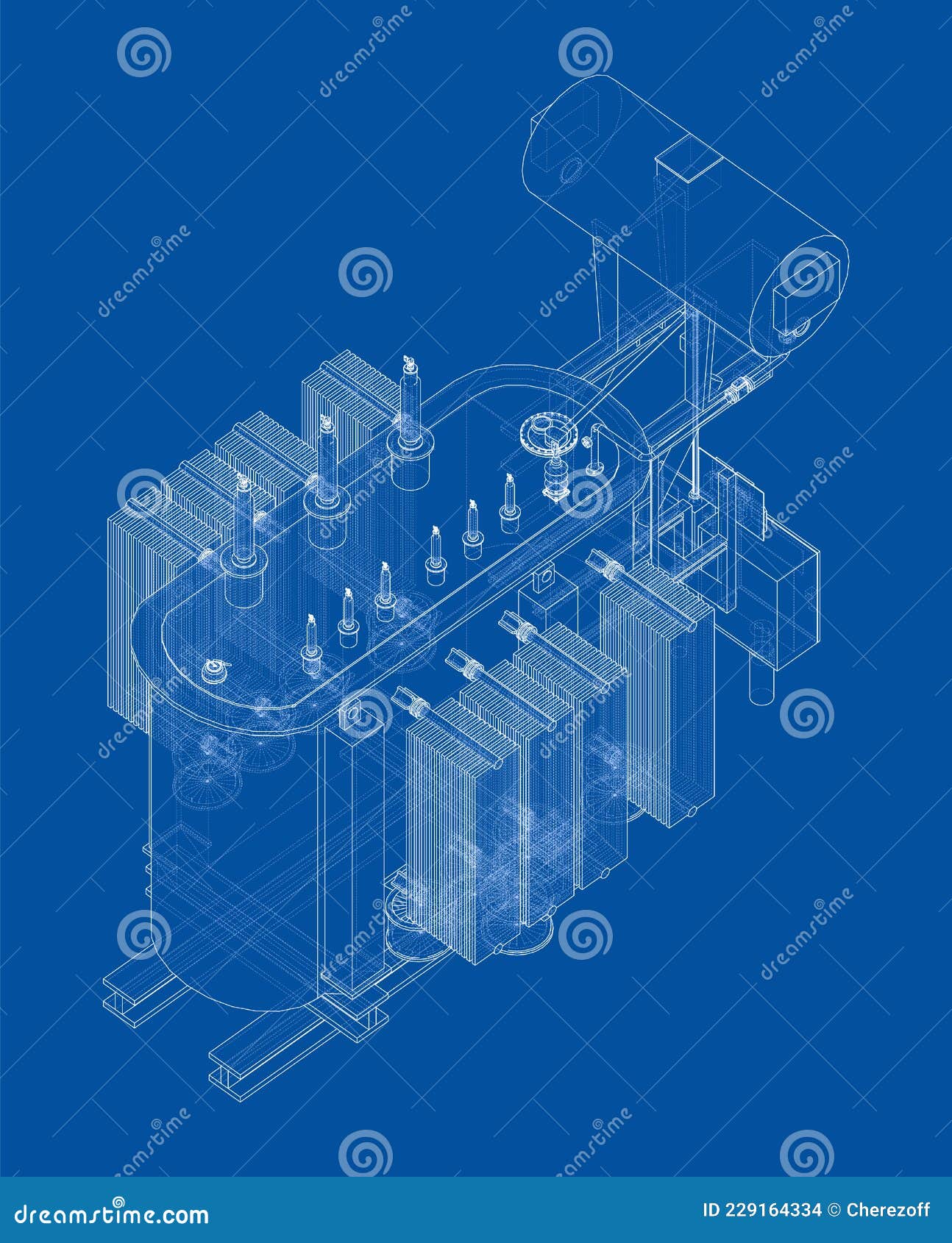 High-voltage Transformer. Vector Stock Vector - Illustration of ...