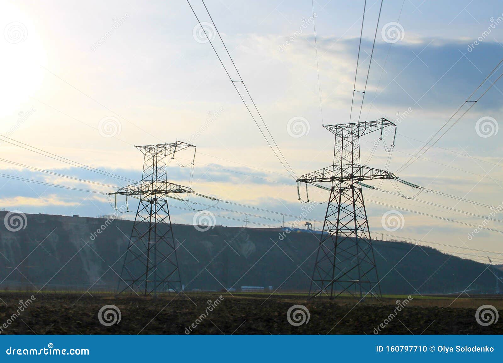 High Voltage Transmission Line Stock Photo - Image of energy ...