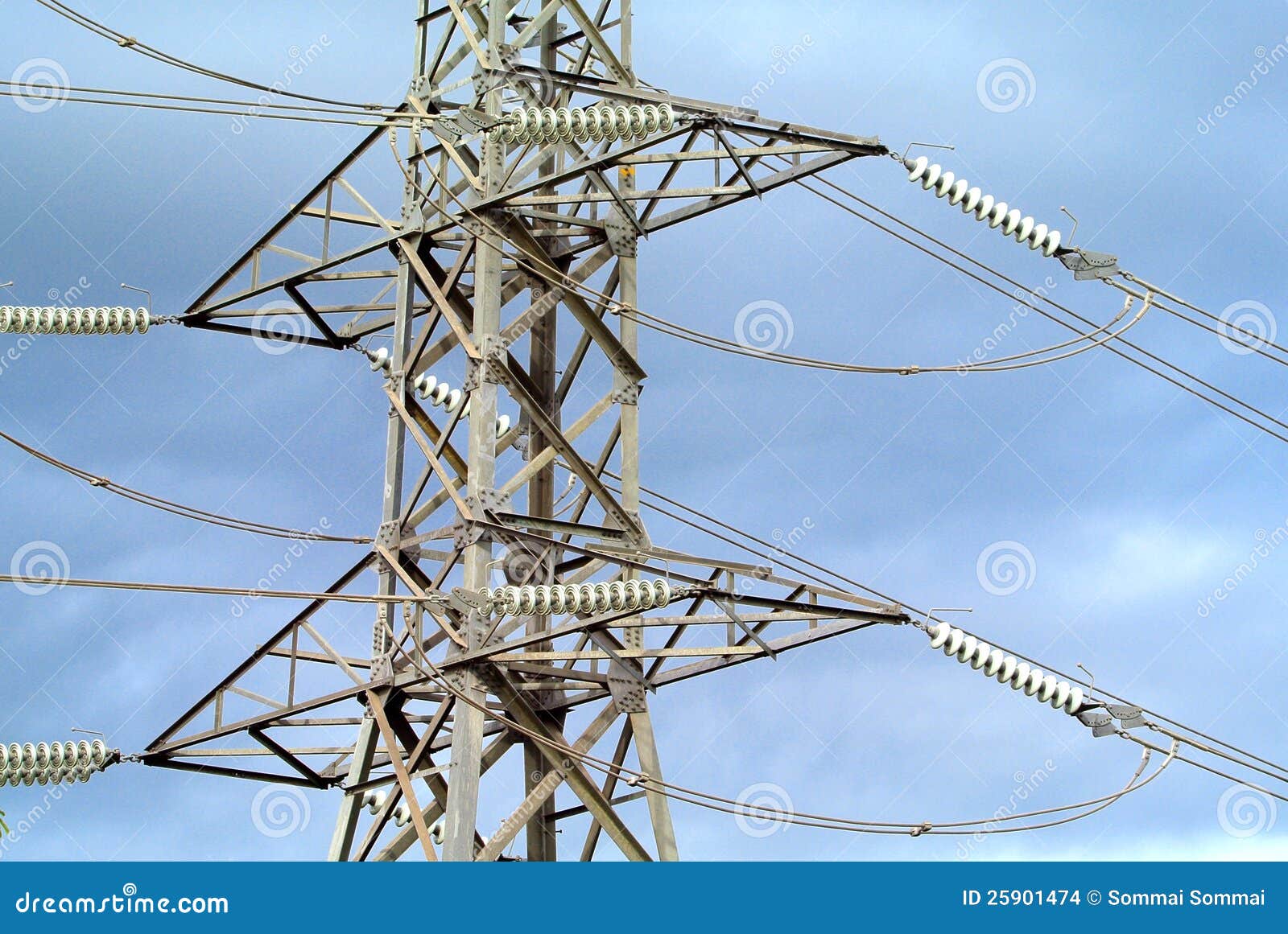 High Voltage Transmission Line Stock Photo - Image of frame, cable ...