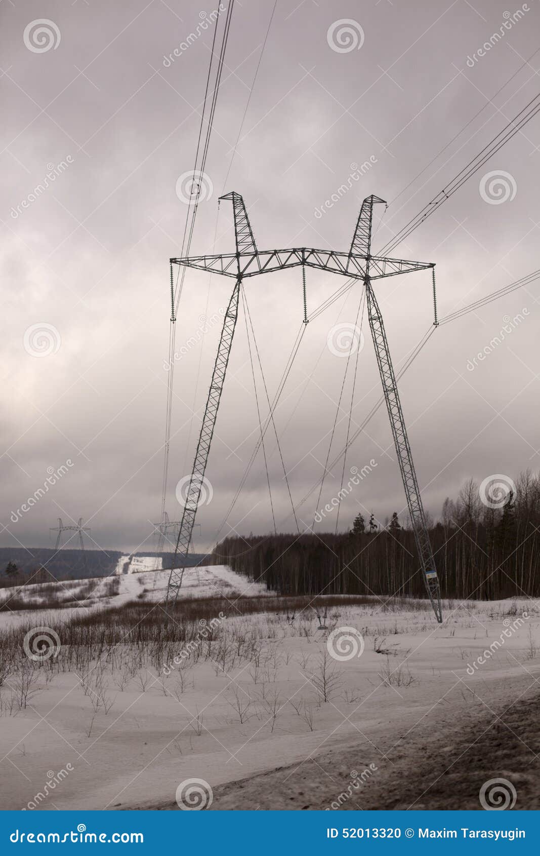 High-voltage Transmission Lines Stock Photo - Image of current ...