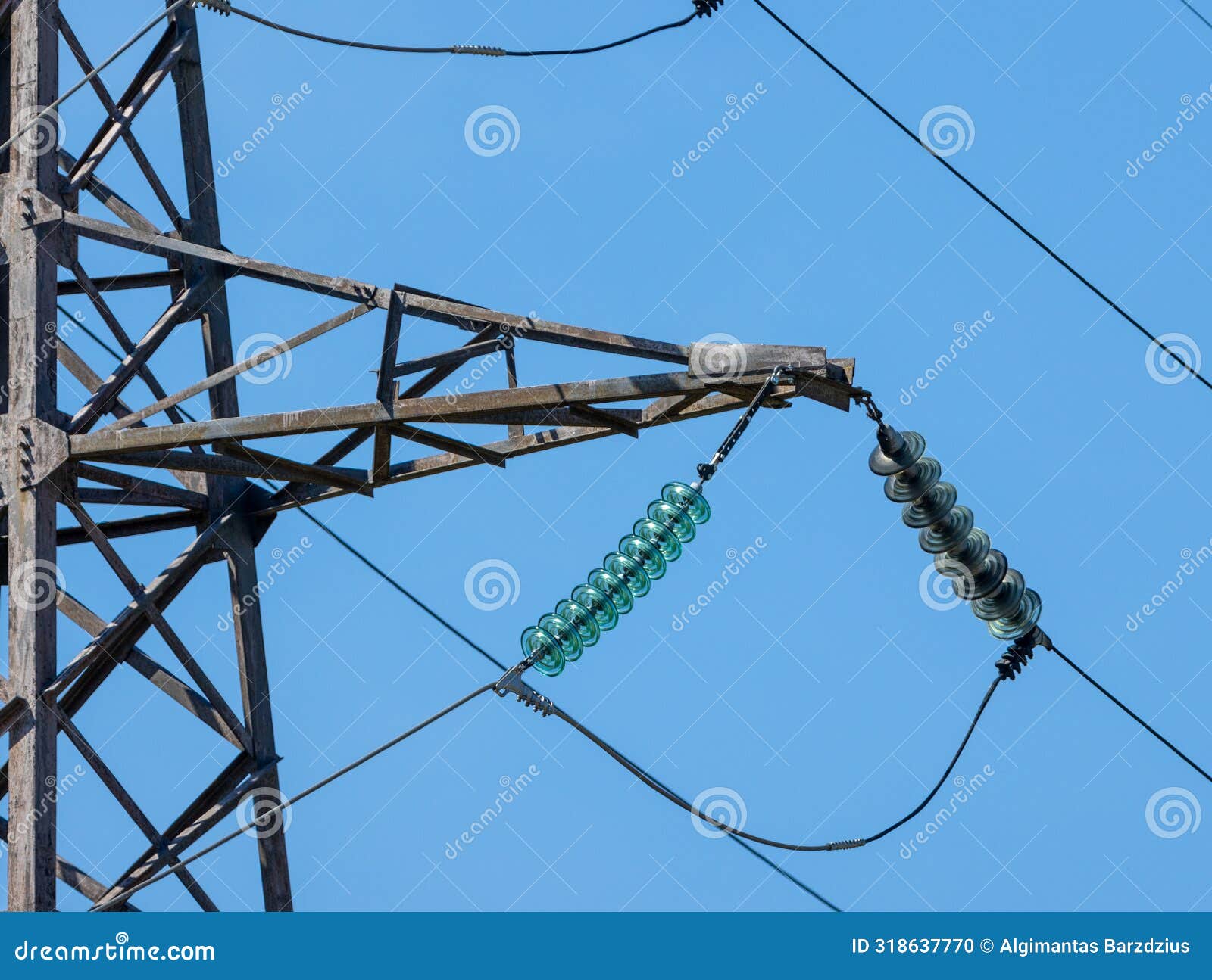 High Voltage Transmission Substation Components: Insulators and ...