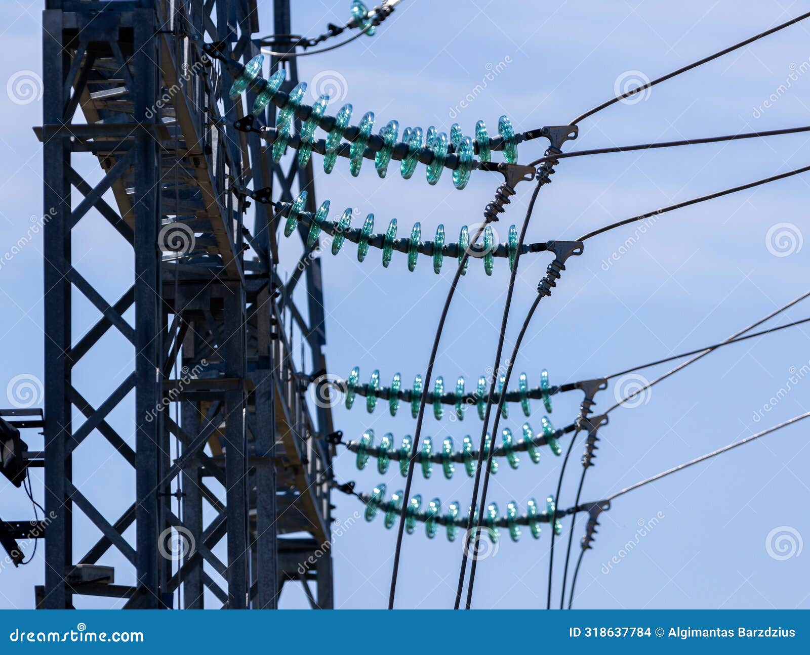 High Voltage Transmission Substation Components: Insulators and ...