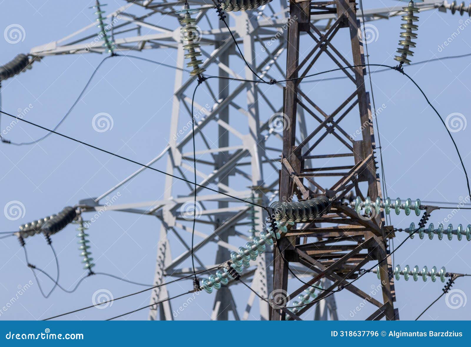 High Voltage Transmission Substation Components: Insulators and ...