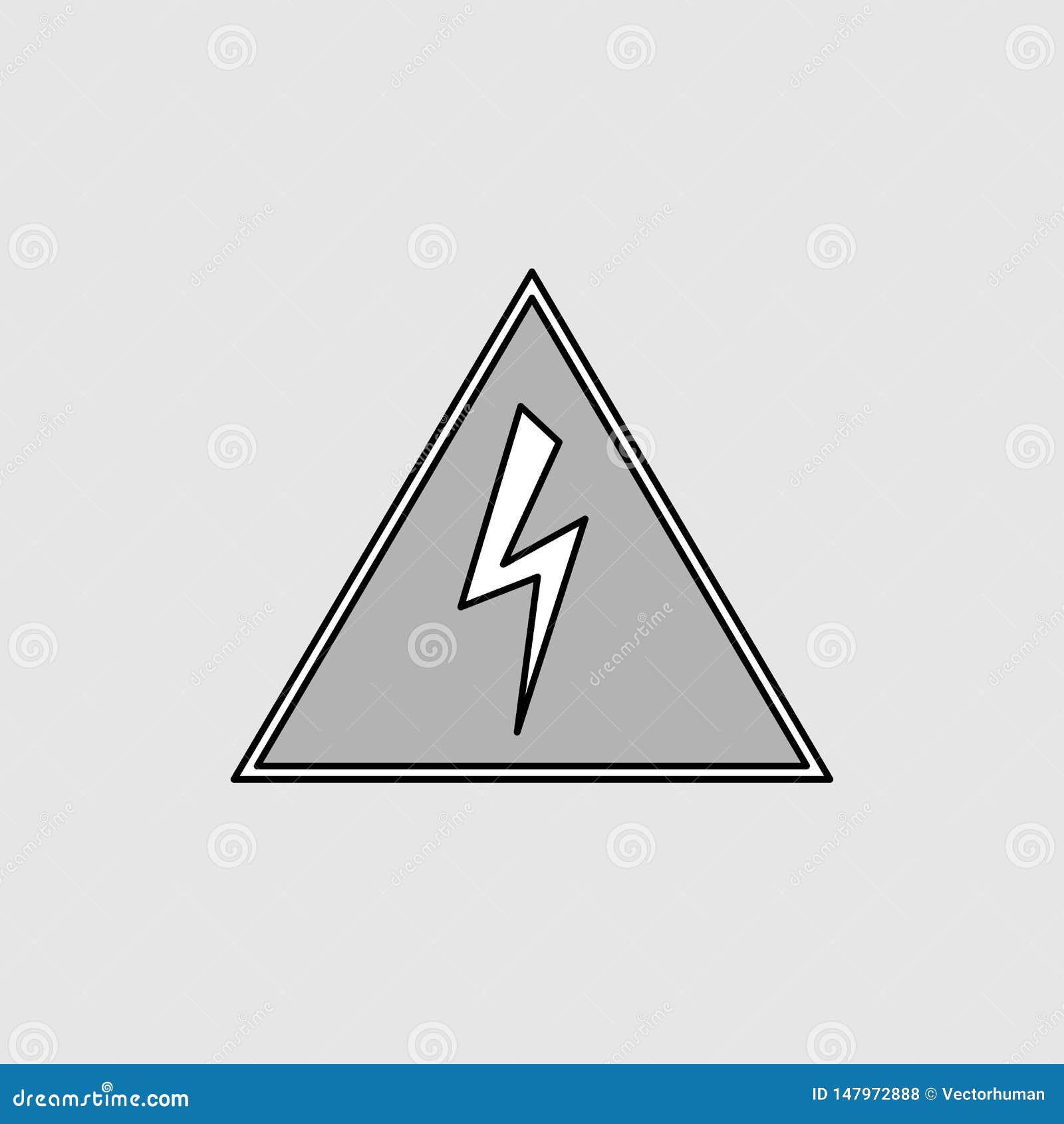High voltage vector design stock vector. Illustration of protect ...