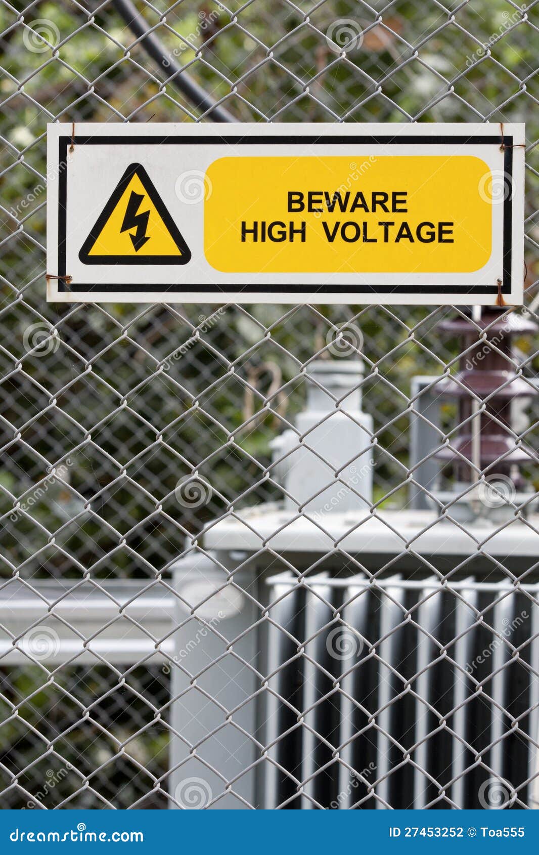 High voltage warning sign stock photo. Image of holland - 27453252