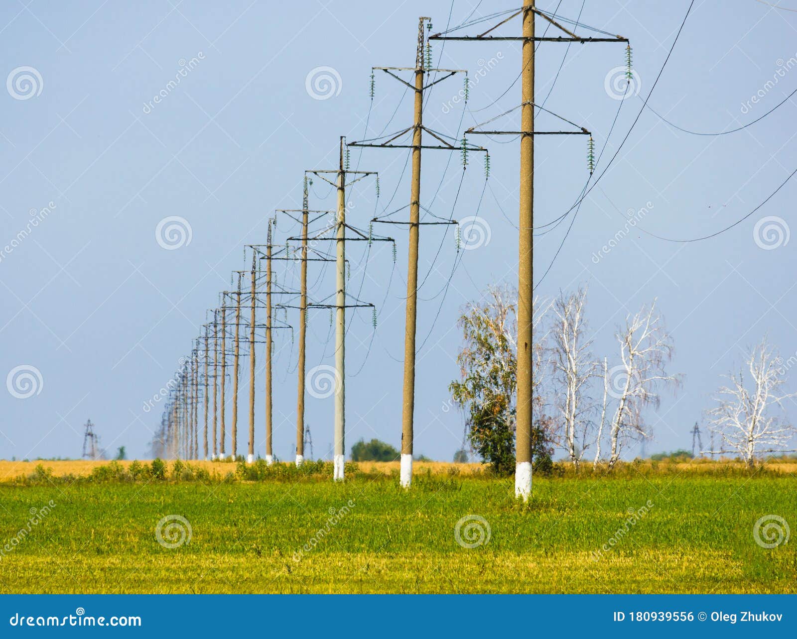 High Voltage Wires Power Transmission Lines Stock Photo - Image of high ...