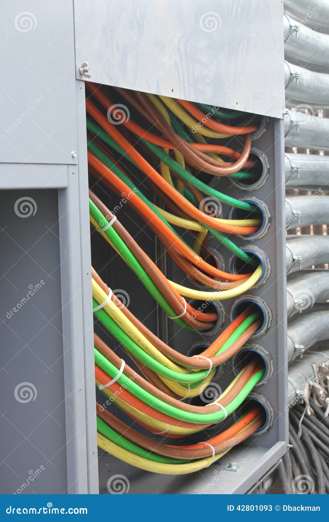 High voltage wiring stock image. Image of electrical - 42801093