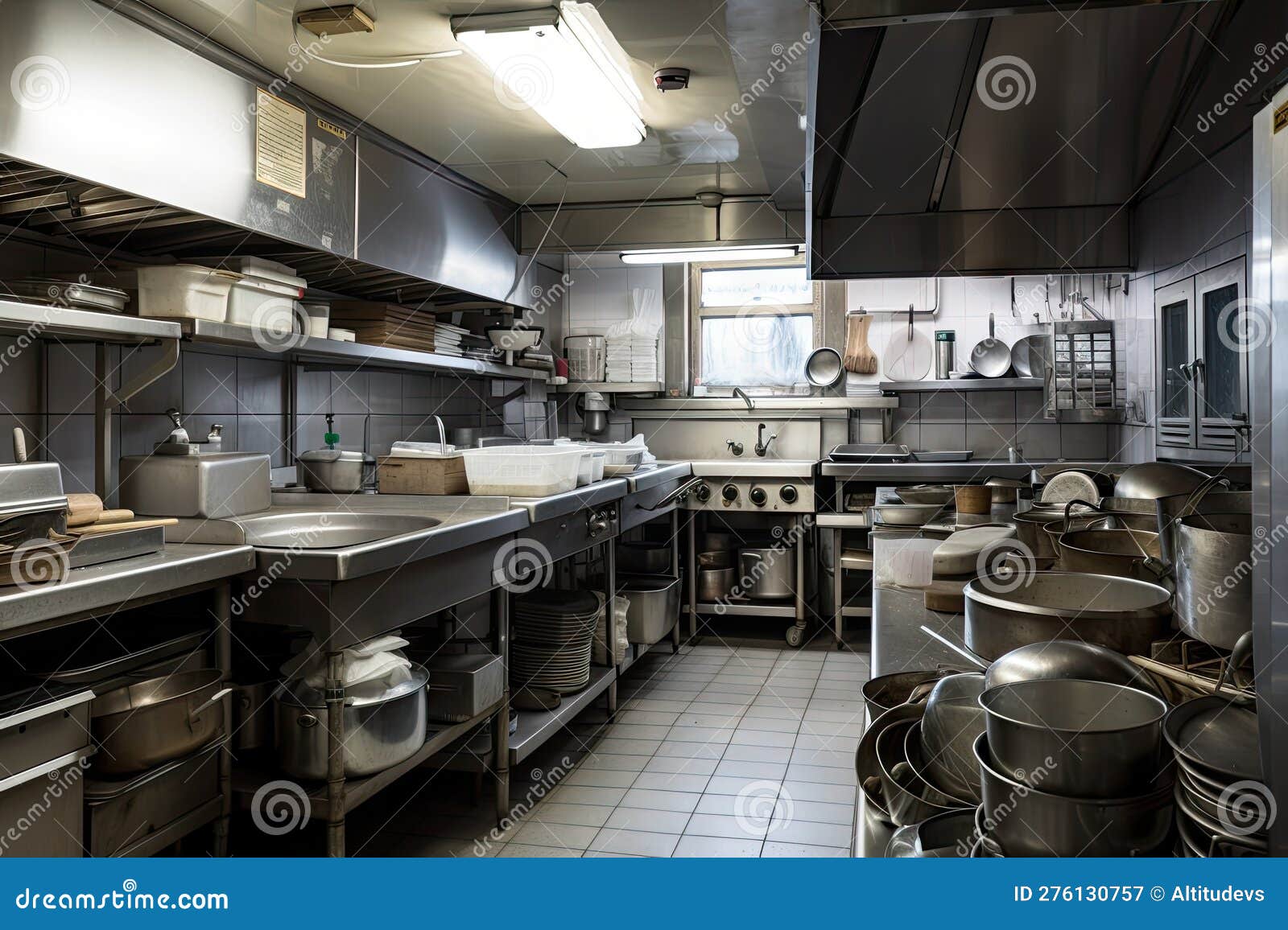 High-volume Kitchen with Various Cooking Methods and Tools, Including ...