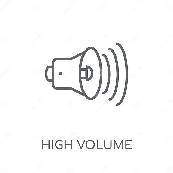 High Volume Linear Icon. Modern Outline High Volume Logo Concept Stock ...
