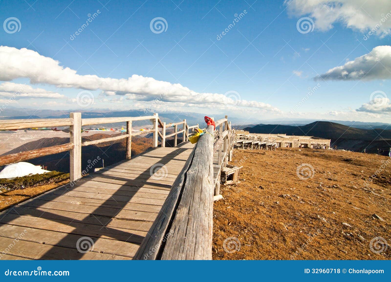 High walk way stock photo. Image of footpath, handrail - 32960718