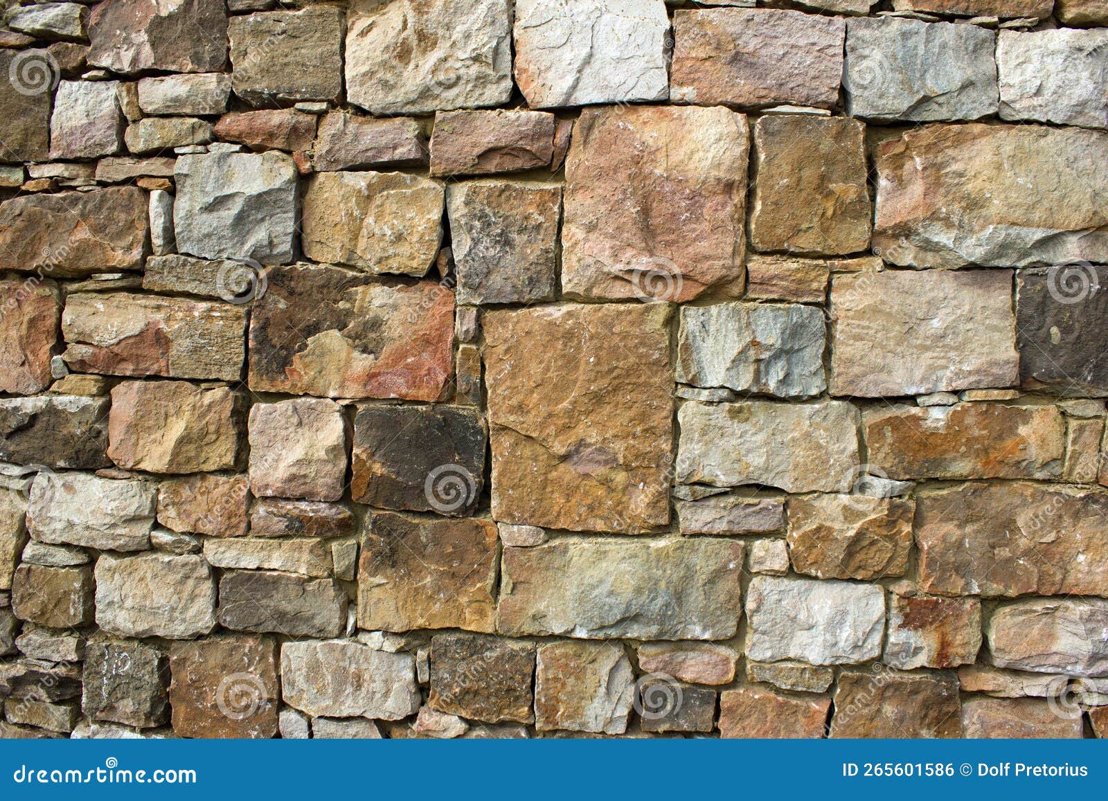 Stone Wall Consisting of Mainly Square Stone Blocks Stock Photo - Image of horizontal, mason ...