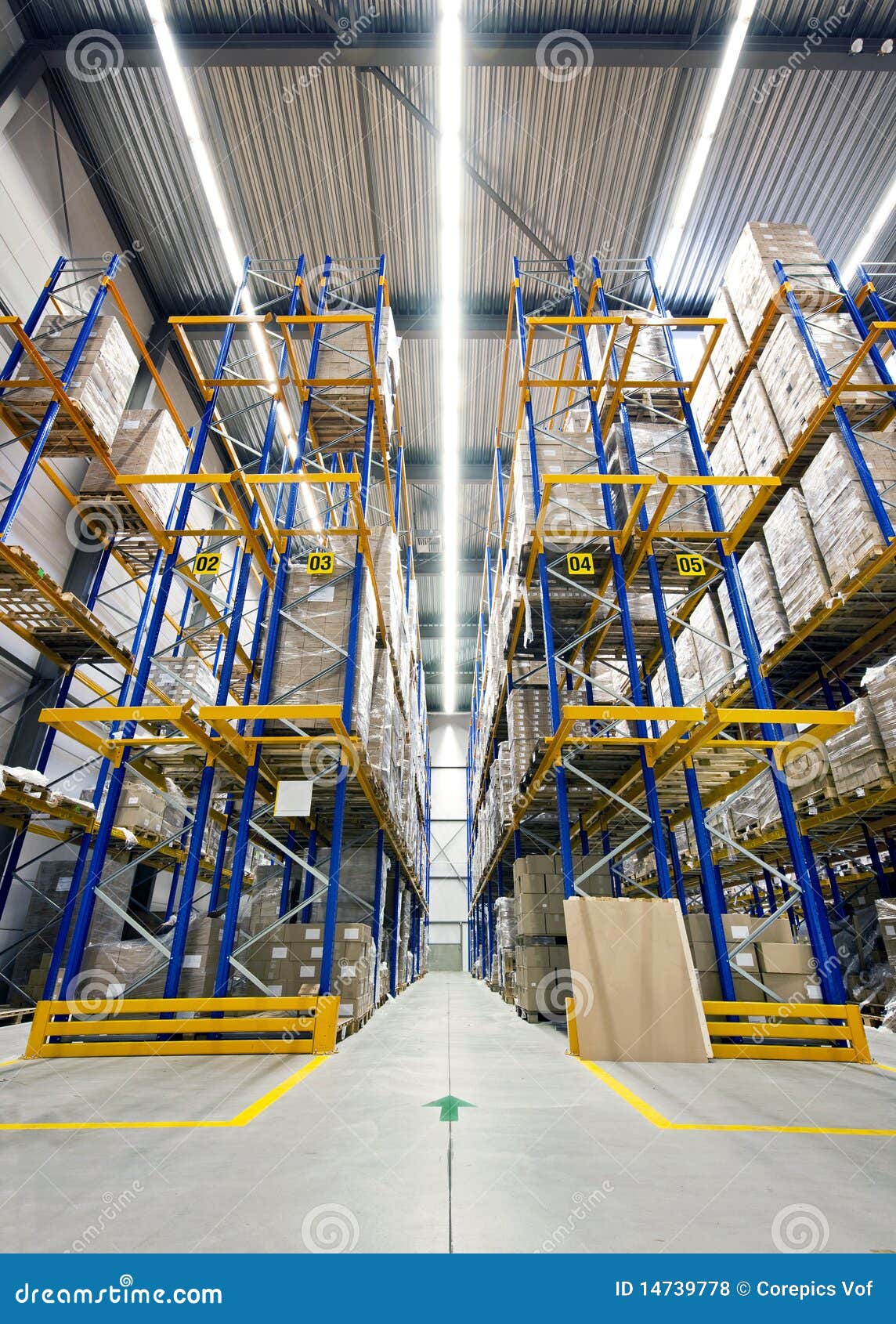 High warehouse stock photo. Image of foil, warehouse - 14739778